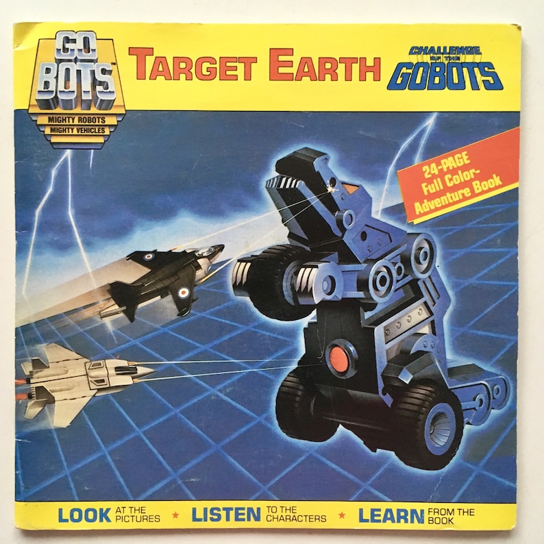 Gobots - Battle for Gobotron Target Earth, 7' Vinyl Record / 24 Page ...