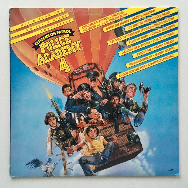 Police Academy 4: Citizens On Patrol Soundtrack LP Vinyl | Etsy