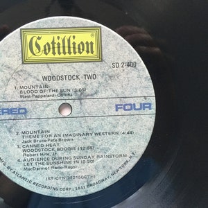 Woodstock Two Double LP Vinyl Record Album, Cotillion - SD 2-400, 1971 ...