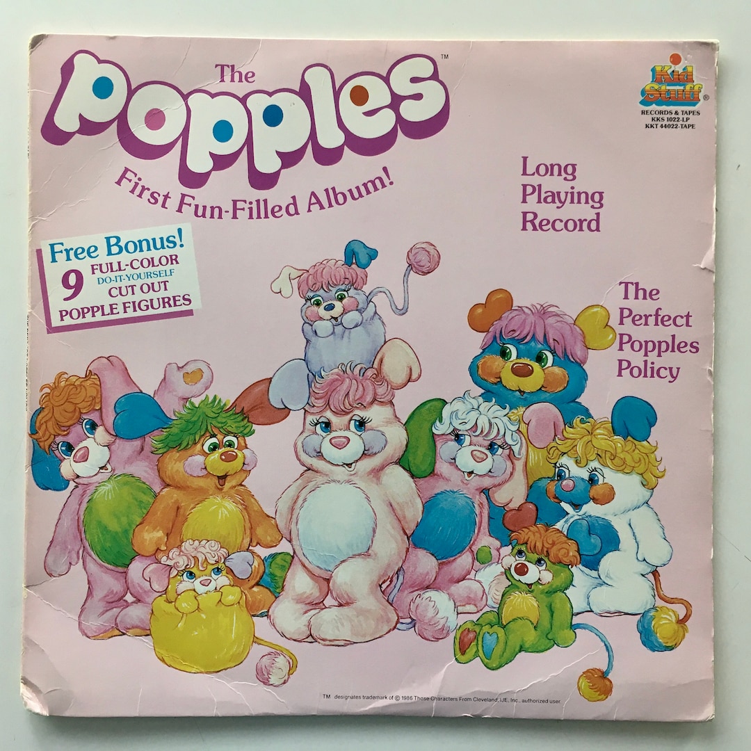 The Popples - the Perfect Popples Policy Vinyl Record Album, Kid Stuff ...