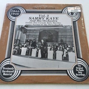 Sammy Kaye and His Orchestra – the Uncollected Vol. 3 1944-1948 LP ...