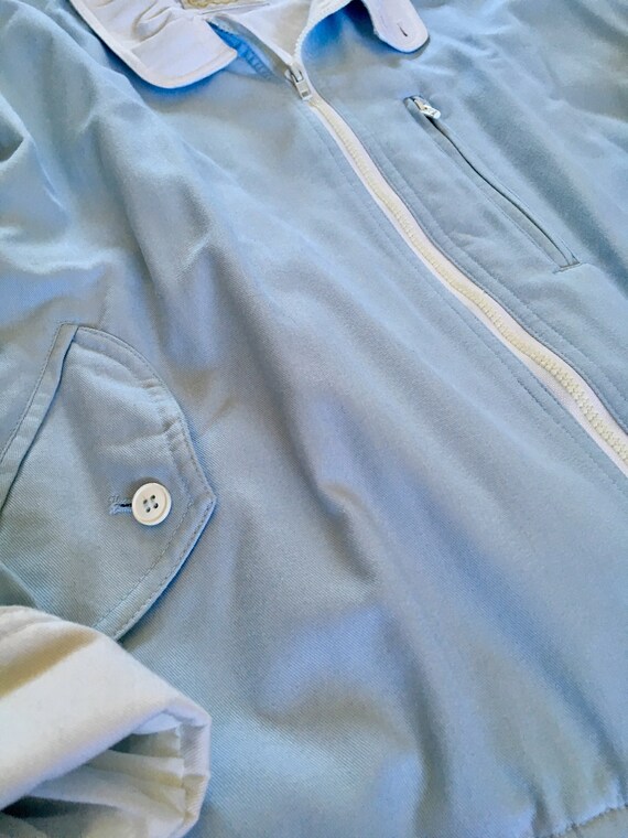 Light Blue London Fog Harrington Jacket, Size 42 REG - Gem
