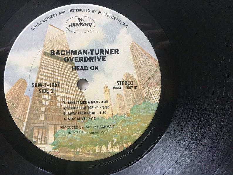 Bachman-turner Overdrive - Head on LP Vinyl Record Album, Mercury - SRM ...