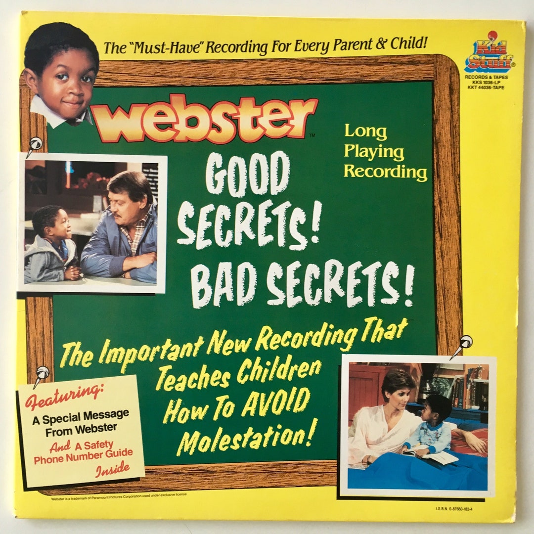 Webster Good Secrets Bad Secrets Vinyl Record Album Kid - Etsy