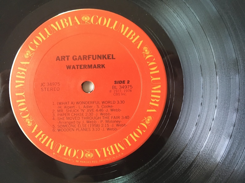 Art Garfunkel Watermark LP Vinyl Record Album Columbia-jc | Etsy