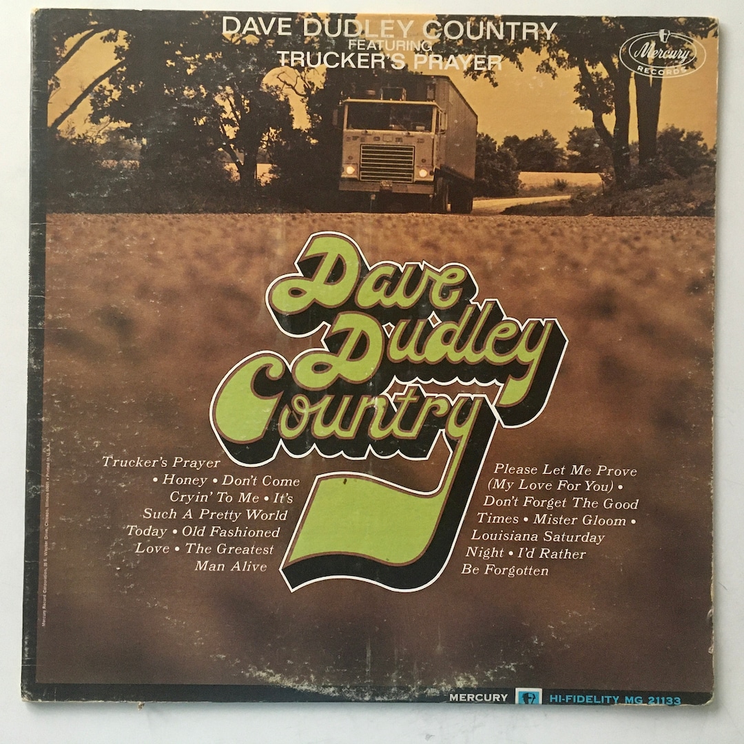 Dave Dudley - Dave Dudley Country LP Vinyl Record Album, Mercury Wing ...