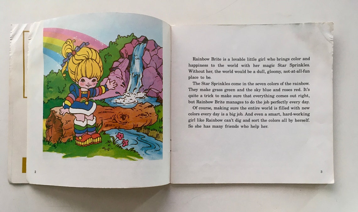 Rainbow Brite Rainbow Brite Saves Spring 7' Vinyl Record - Etsy