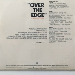 Over the Edge (original Sound Track) SEALED LP Vinyl Record Album ...