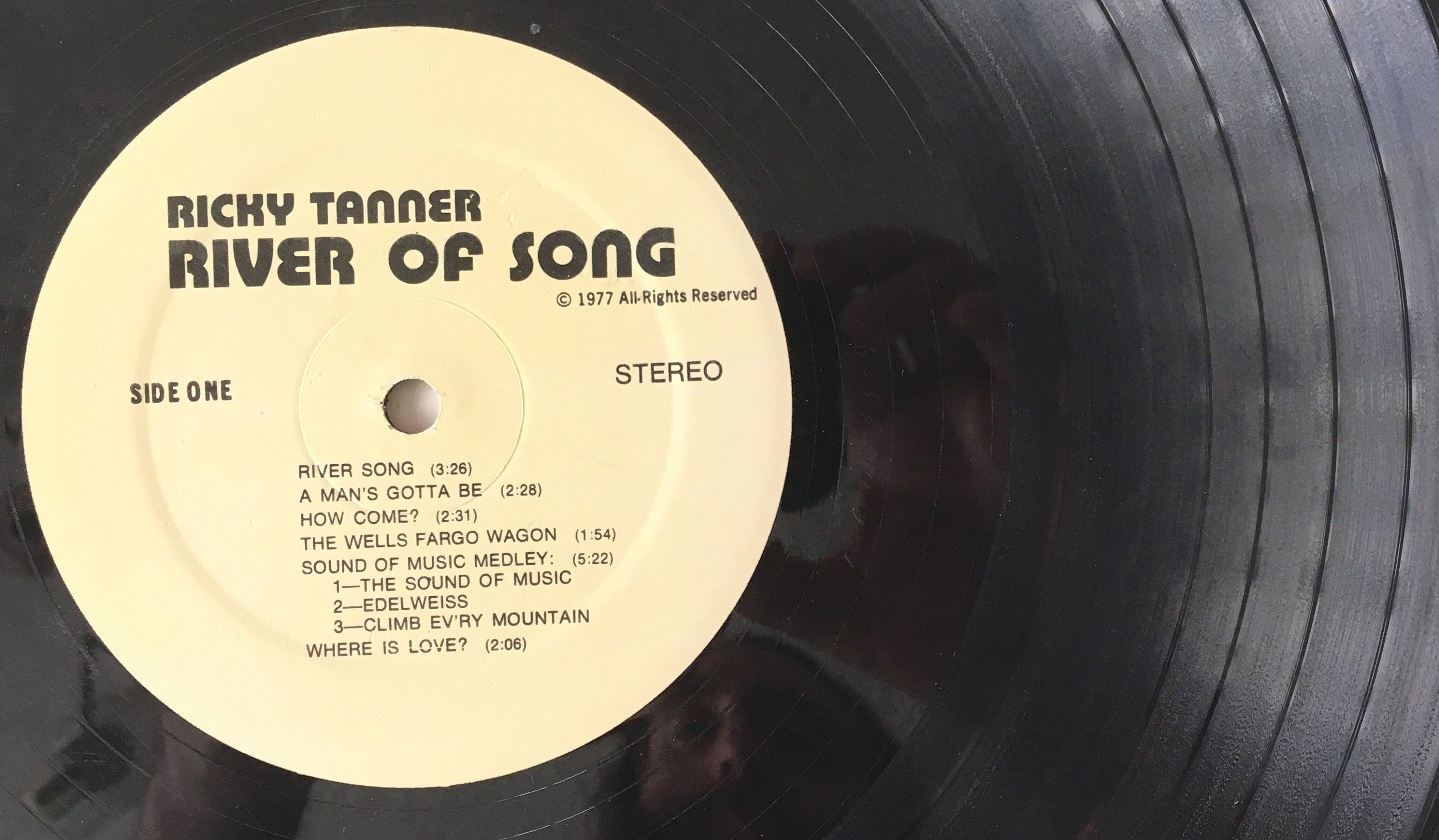 Ricky Tanner River of Song LP Vinyl Record Album Bonneville | Etsy