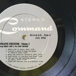 Enoch Light and the Light Brigade – Provocative Percussion Volume 2 LP ...