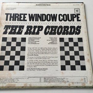 The Rip Chords – Three Window Coupe LP Vinyl Record Album, Columbia ...