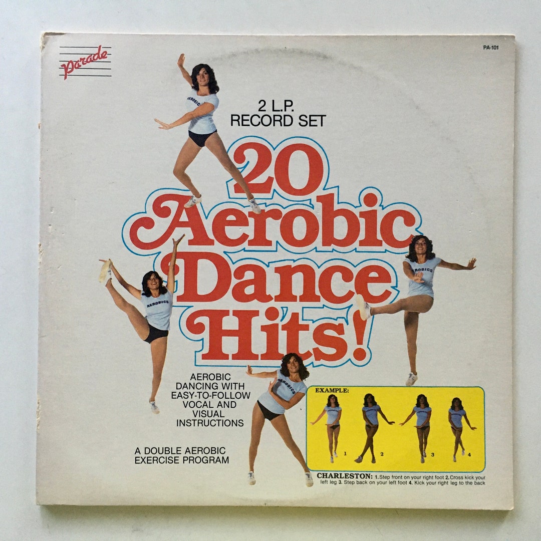 20 Aerobic Dance Hits! Double LP Vinyl Record Album, Parade Records ...