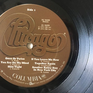Chicago - Chicago X LP Vinyl Record Album, Columbia - PC 34200, 1976 ...