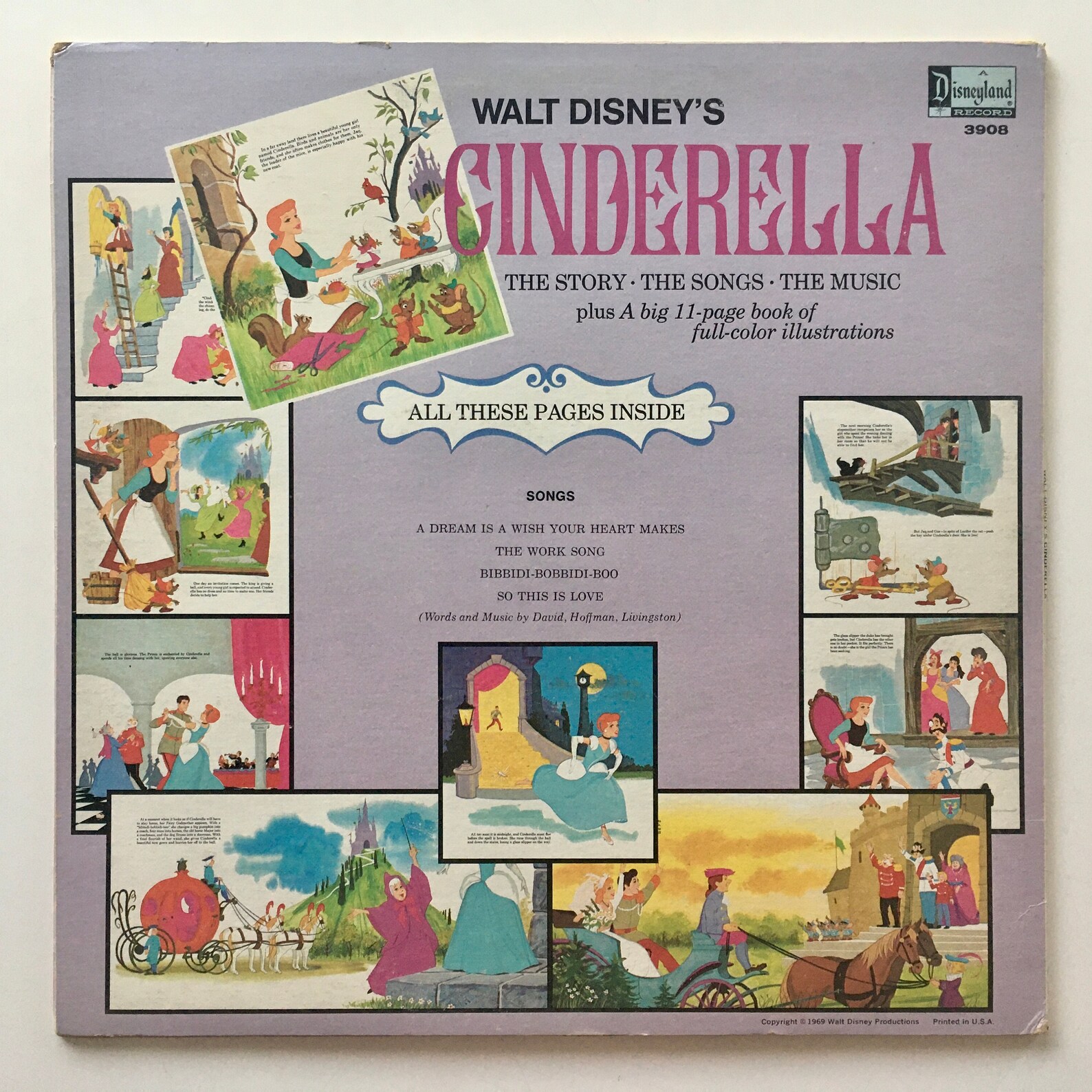 Cinderella The Story and The Songs LP Vinyl Record Album | Etsy