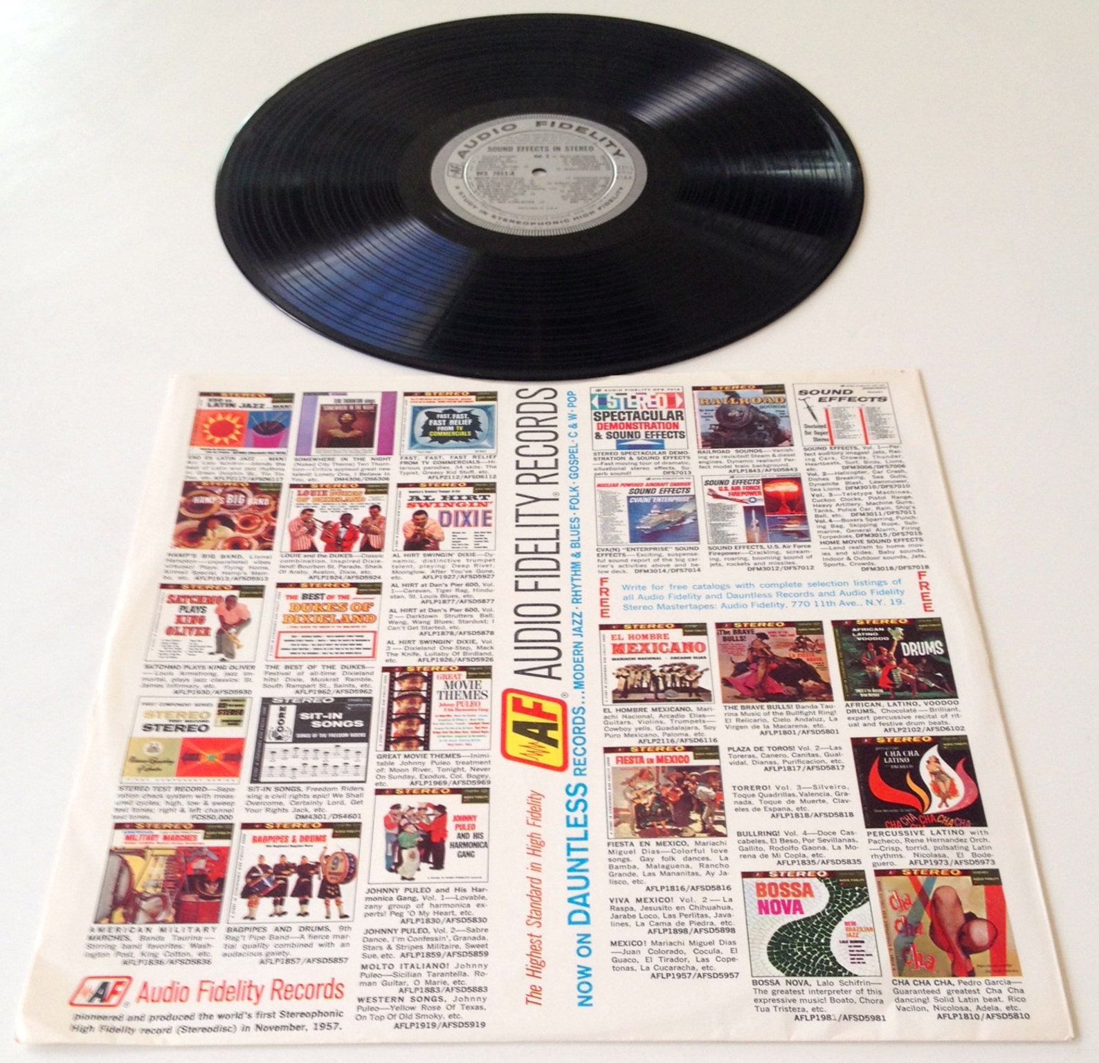 Sound Effects Volume 3 LP Vinyl Record Album Audio Fidelity - Etsy