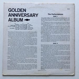 Various - Golden Anniversary Album (A Chevrolet Collector's Item) LP ...
