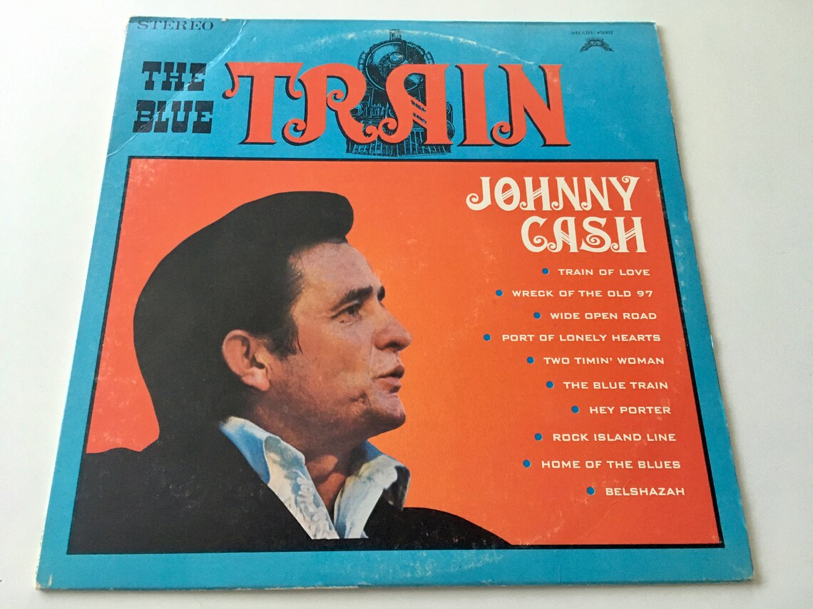 Johnny Cash The Blue Train LP Vinyl Record Album Share | Etsy