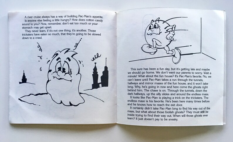 Pac-man Goes to Playland 7' Vinyl Record / Book Kid Stuff | Etsy