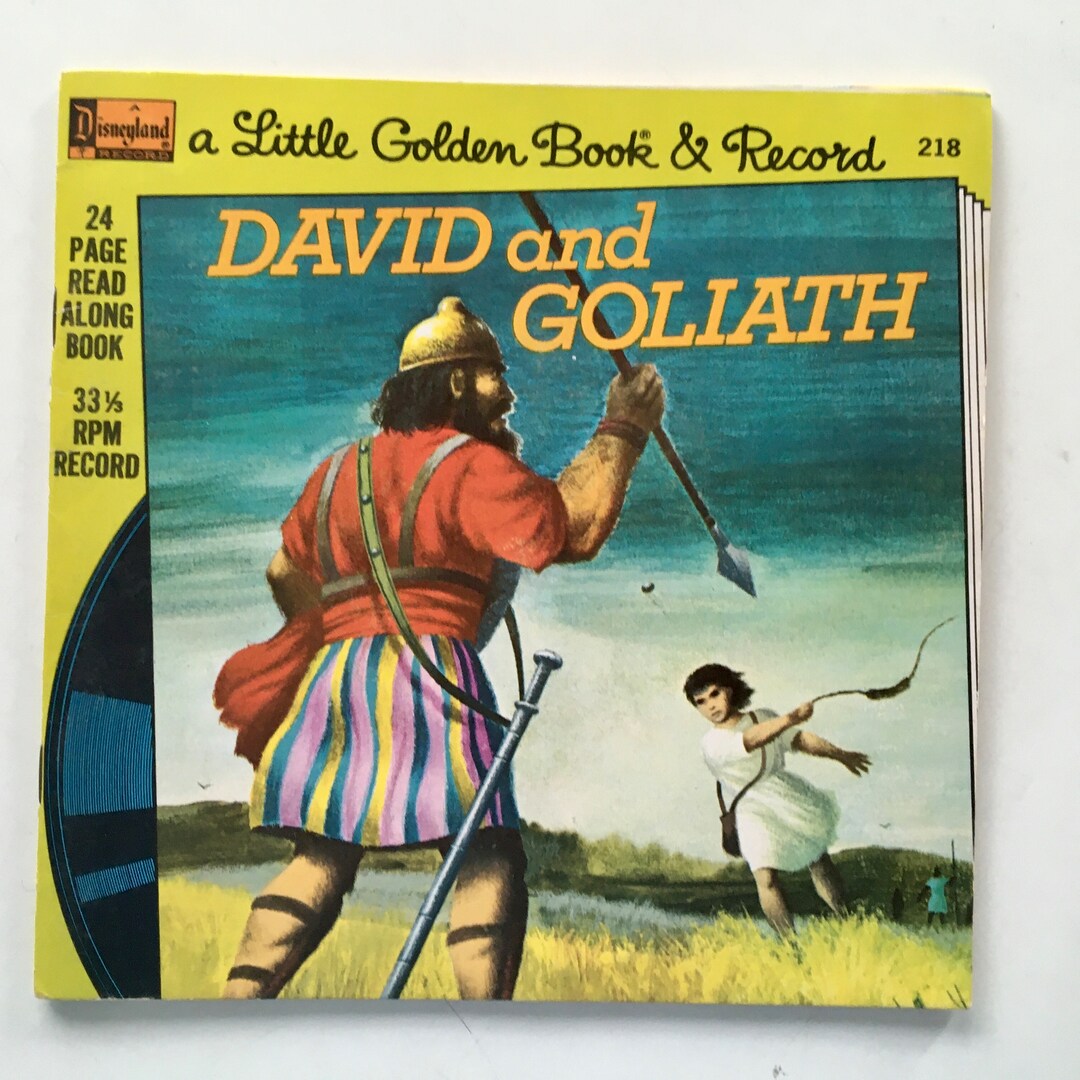 David and Goliath 7' Vinyl Record / 24 Page Read Along Book, Disneyland ...