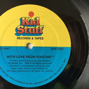 Poochie - With Love From Poochie LP Vinyl Record Album, Kid Stuff ...