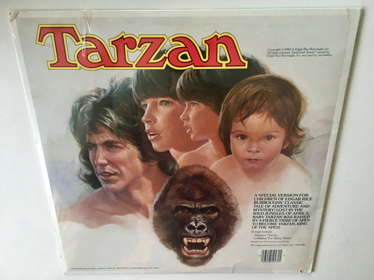 Tarzan SEALED LP Vinyl Record Album, Kid Stuff Records - KSS 5043, 1984 ...