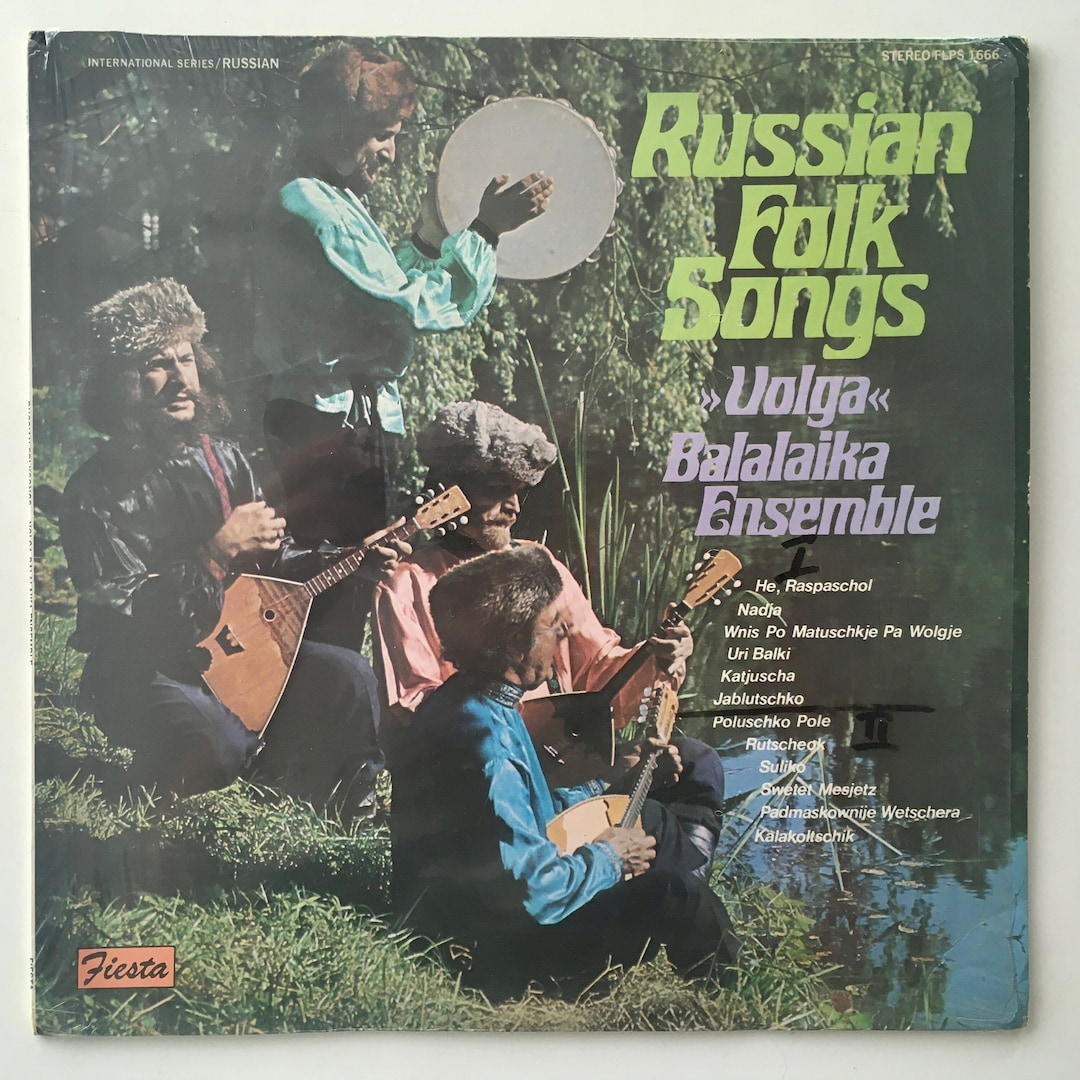 Russian Folk Songs LP Vinyl Record Album, Fiesta FLPS 1666, 1972 ...
