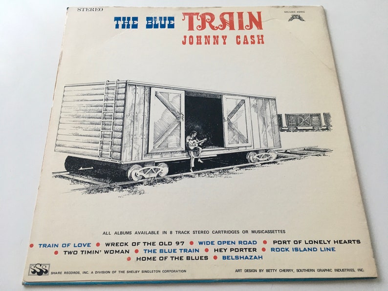 Johnny Cash the Blue Train LP Vinyl Record Album Share - Etsy