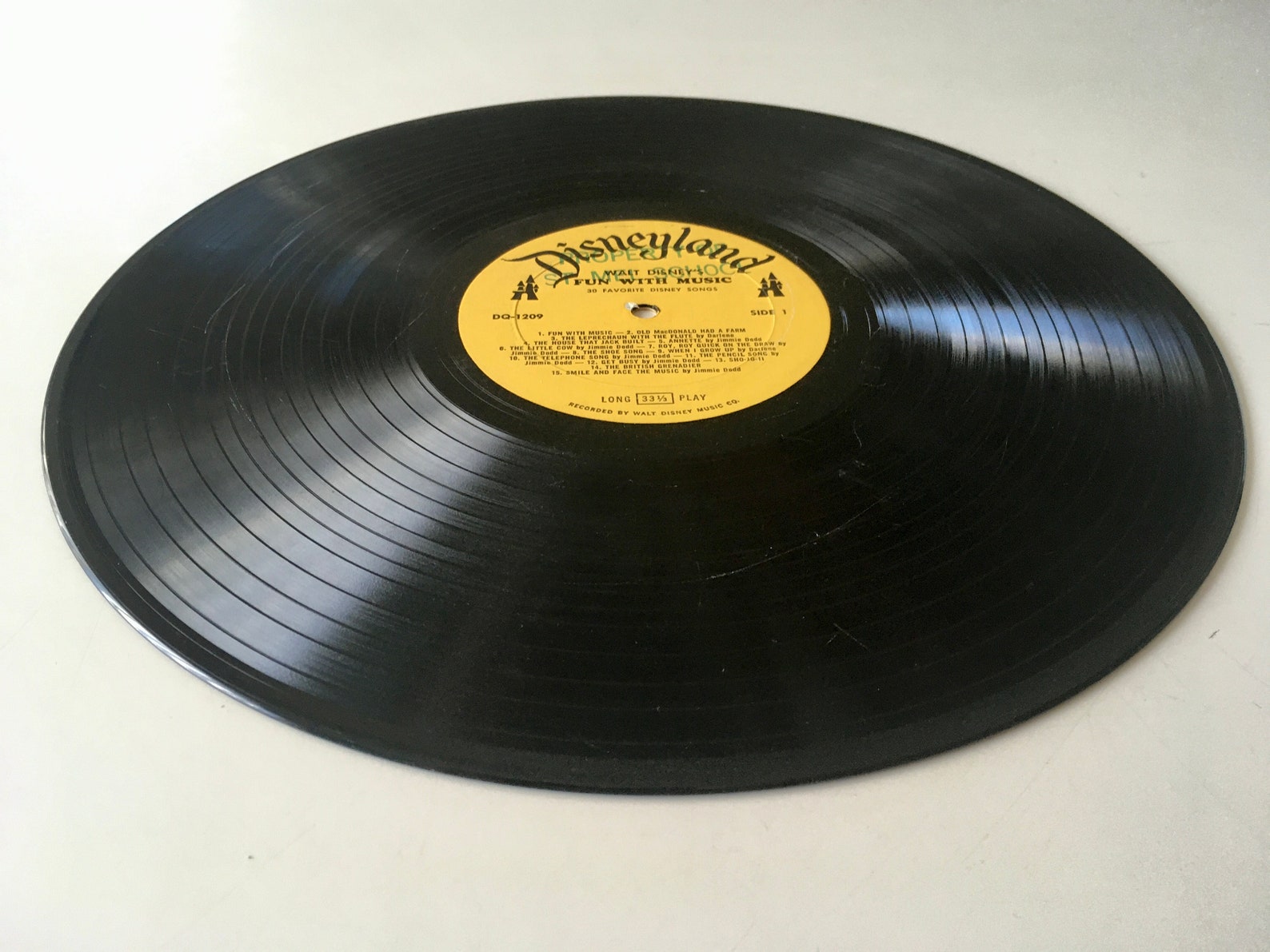 Walt Disney's Fun With Music LP Vinyl Record Album, Disneyland - DQ ...