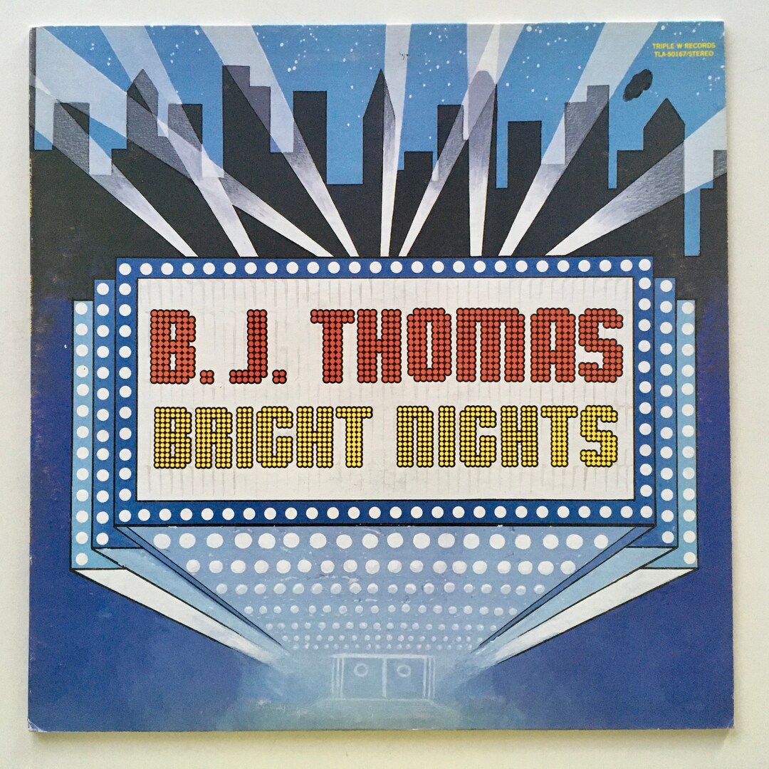 B.J. Thomas - Bright Nights LP Vinyl Record Album, Triple W Records ...