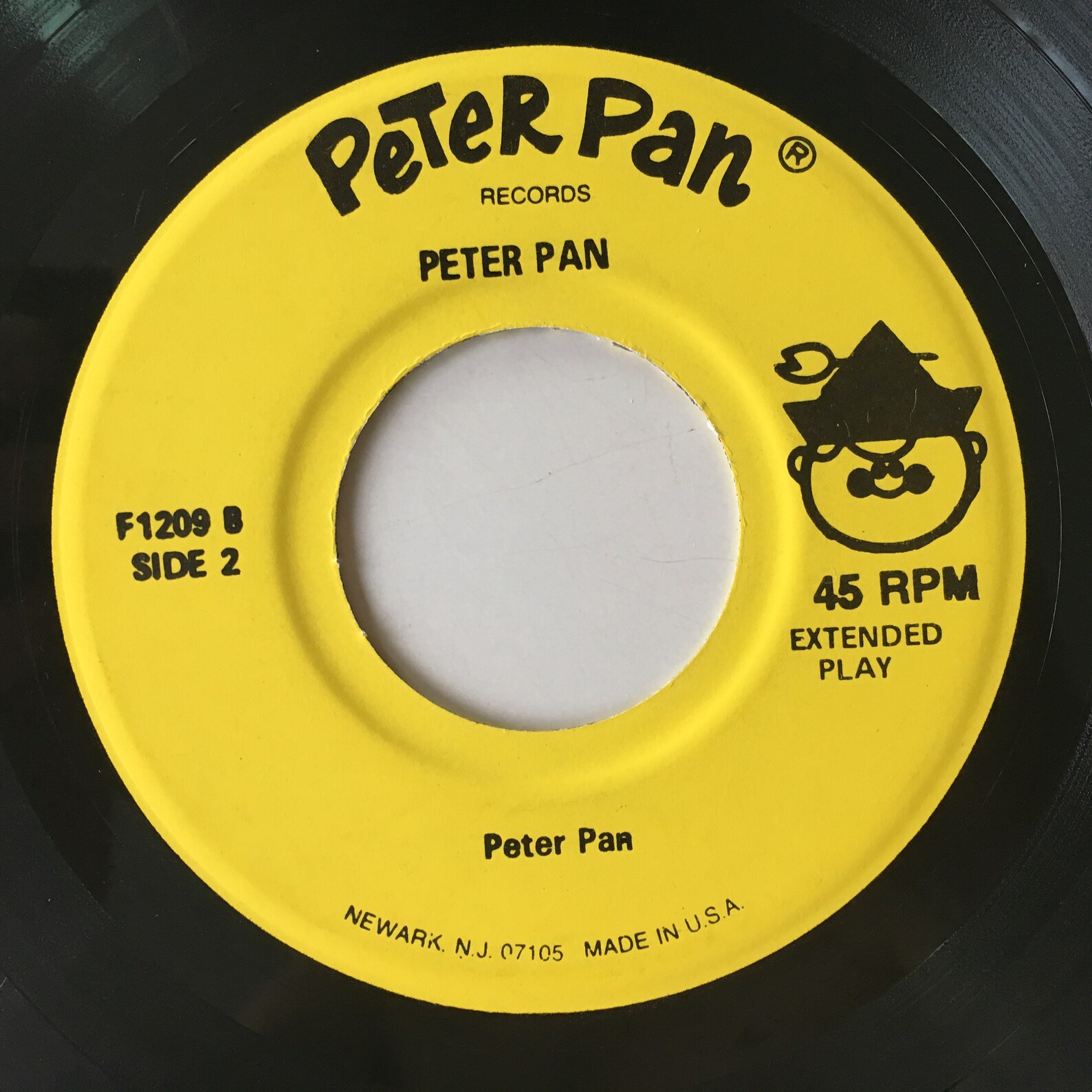 Peter Pan 7' Vinyl Record Peter Pan Records 1409 1973 - Etsy