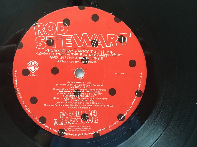 Rod Stewart Foolish Behaviour LP Vinyl Record Album Warner - Etsy