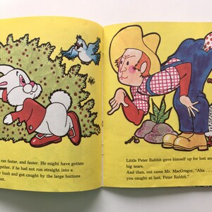 Peter Rabbit 7' Vinyl Record / Book, Peter Pan Records-1949 Children's ...