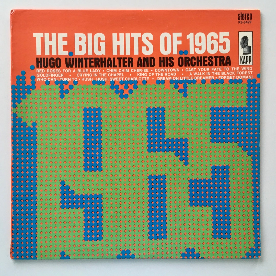 The Big Hits of 1965 LP Vinyl Record Album, Kapp-ks-3429, 1965 ...