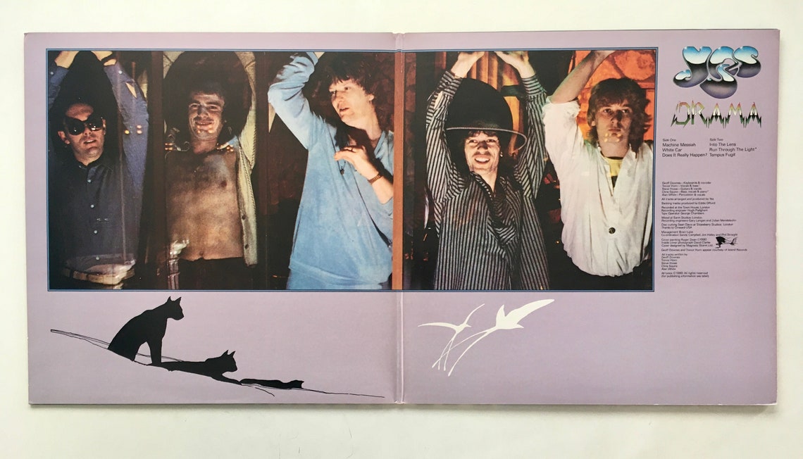 Yes Drama LP Vinyl Record Album Atlantic SD 16019 1980 - Etsy