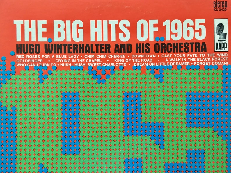 The Big Hits of 1965 LP Vinyl Record Album Kapp-ks-3429 - Etsy