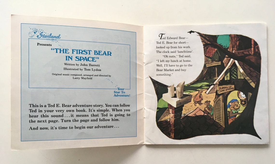 The First Bear in Space Book Starland S-2001 1983 | Etsy