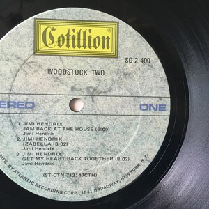Woodstock Two Double LP Vinyl Record Album, Cotillion - SD 2-400, 1971 ...