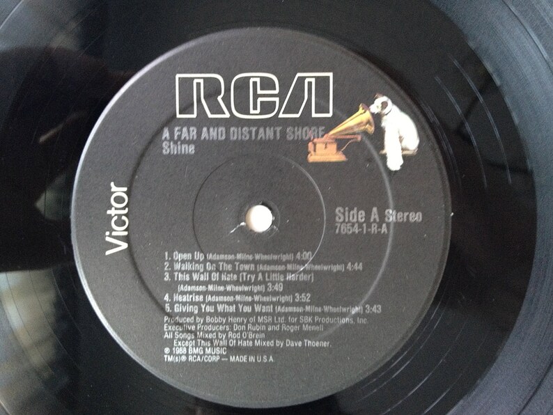 Shine - A Far and Distant Shore LP Vinyl Record Album, RCA-7654-1-R ...