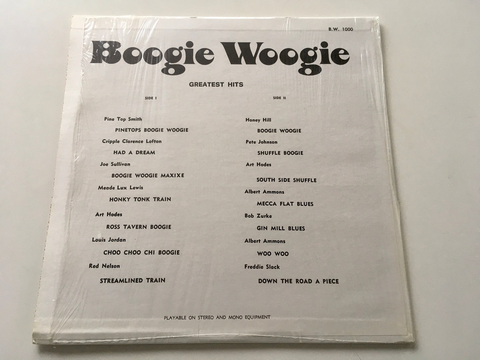 Boogie Woogie Greatest Hits LP Vinyl Record Album Boogie | Etsy