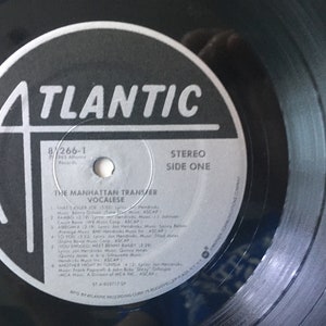 The Manhattan Transfer - Vocalese LP Vinyl Record Album, Atlantic - 7 ...