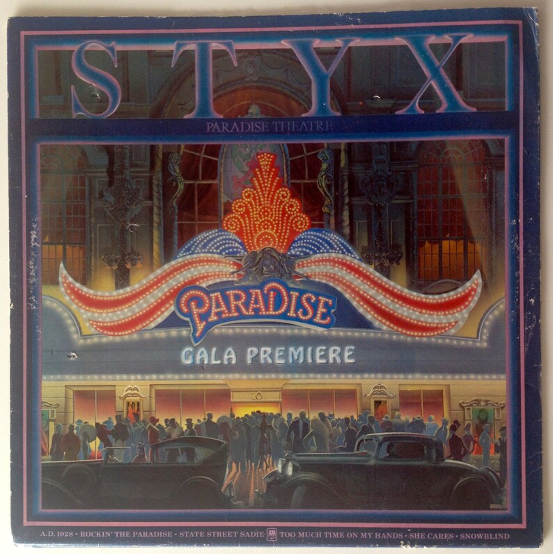 Styx Paradise Theatre LP Vinyl Record Album A&M Records | Etsy