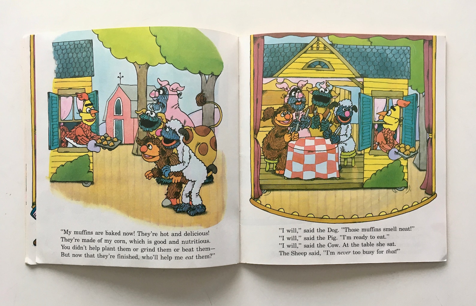Sesame Street - the Little Red Hen 7' Vinyl Record / Book, Fisher Price ...