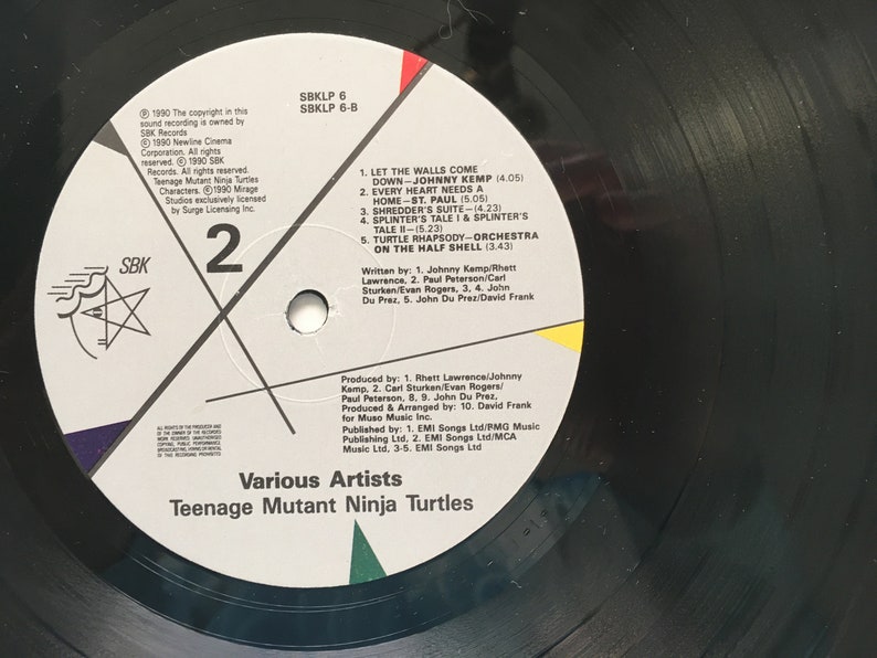 Teenage Mutant Ninja Turtles music From the Film LP Vinyl | Etsy