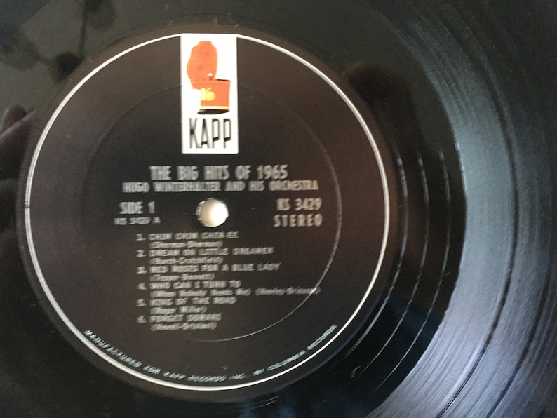 The Big Hits of 1965 LP Vinyl Record Album Kapp-ks-3429 - Etsy