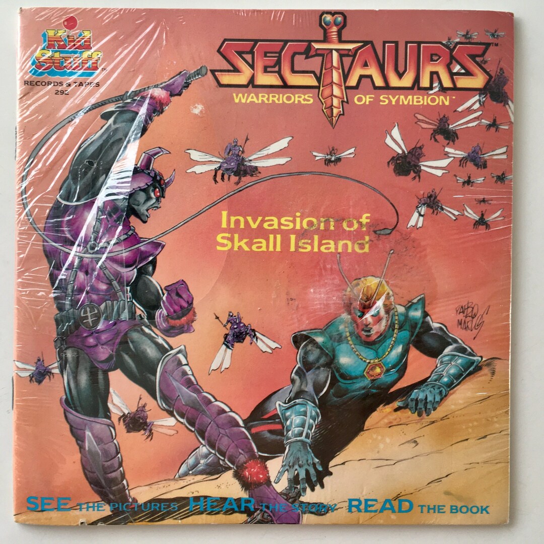 Sectaurs Warriors of Symbion SEALED 7' Vinyl Record / 24 Page Book, Kid ...