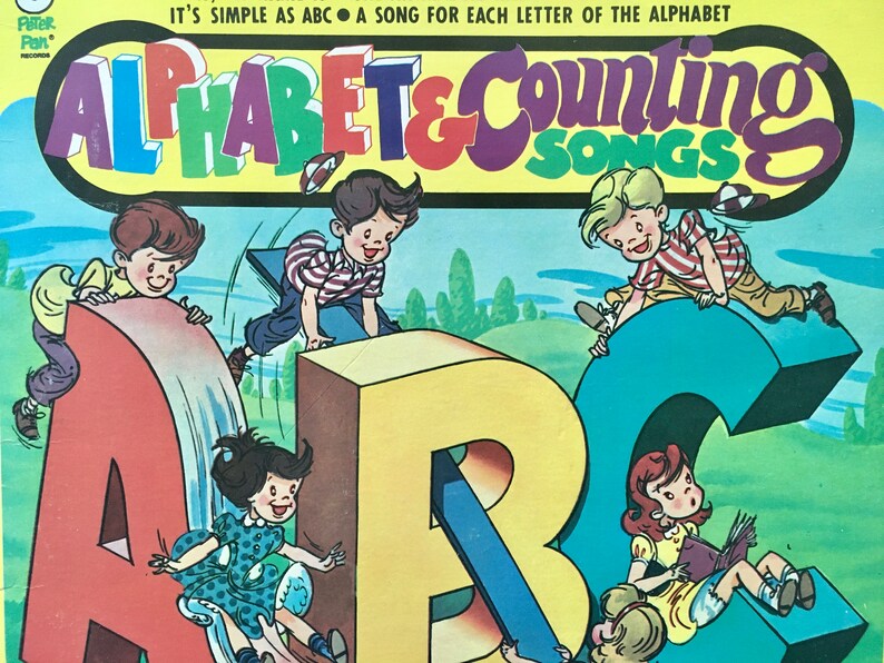 Alphabet & Counting Songs LP Vinyl Record Album, Peter Pan Records ...