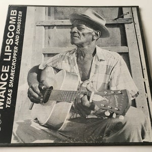 Mance Lipscomb - Texas Sharecropper and Songster LP Vinyl Record Album ...