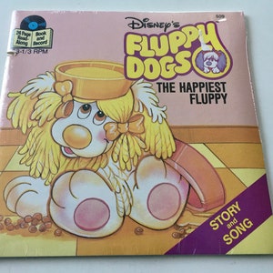 Fluppy Dogs: the Happiest Fluppy SEALED 7' Vinyl Record / Book, Disney ...