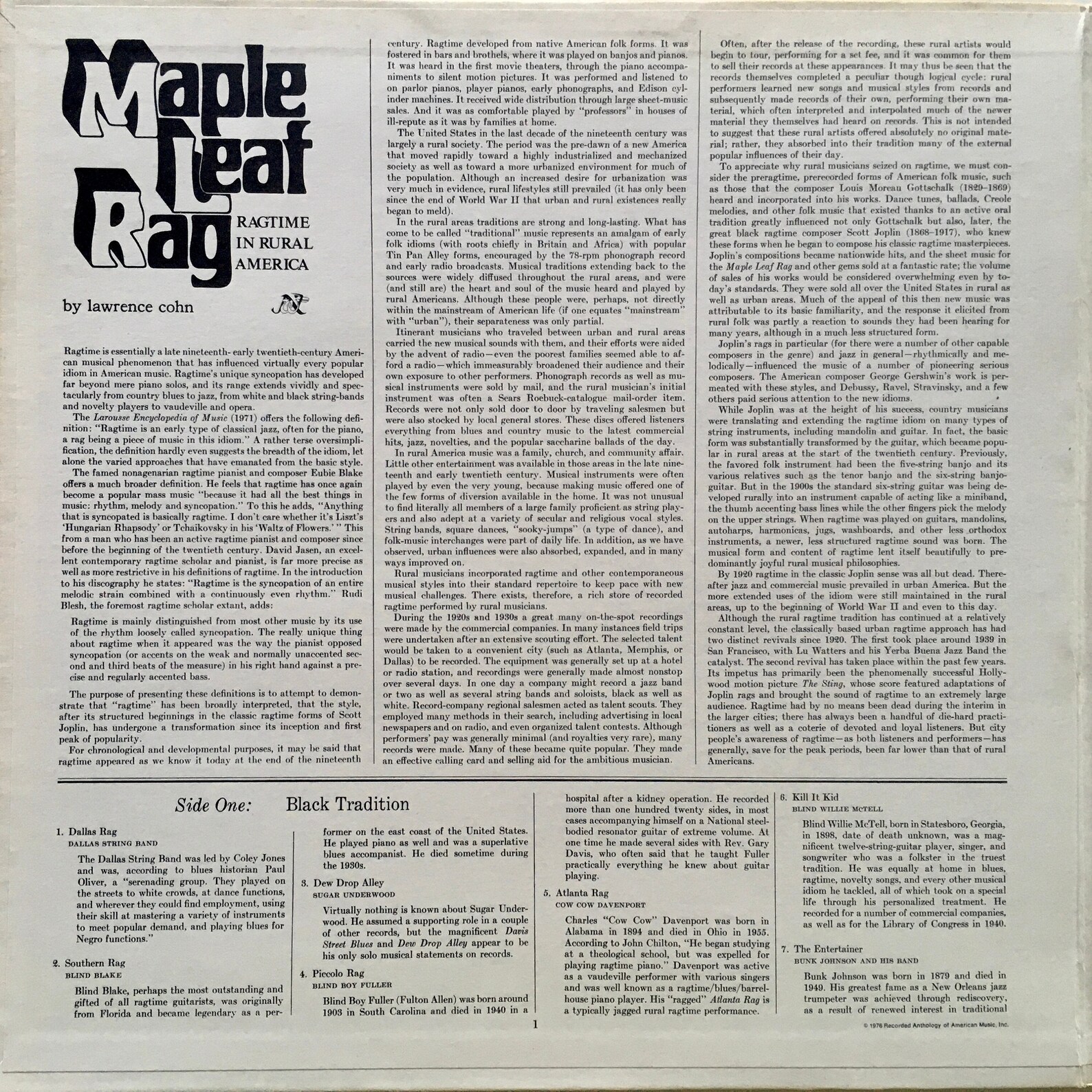 Maple Leaf Rag: Ragtime in Rural America LP Vinyl Record - Etsy