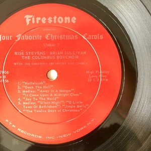 Firestone - Your Favorite Christmas Music Volume 2 LP Vinyl Record ...